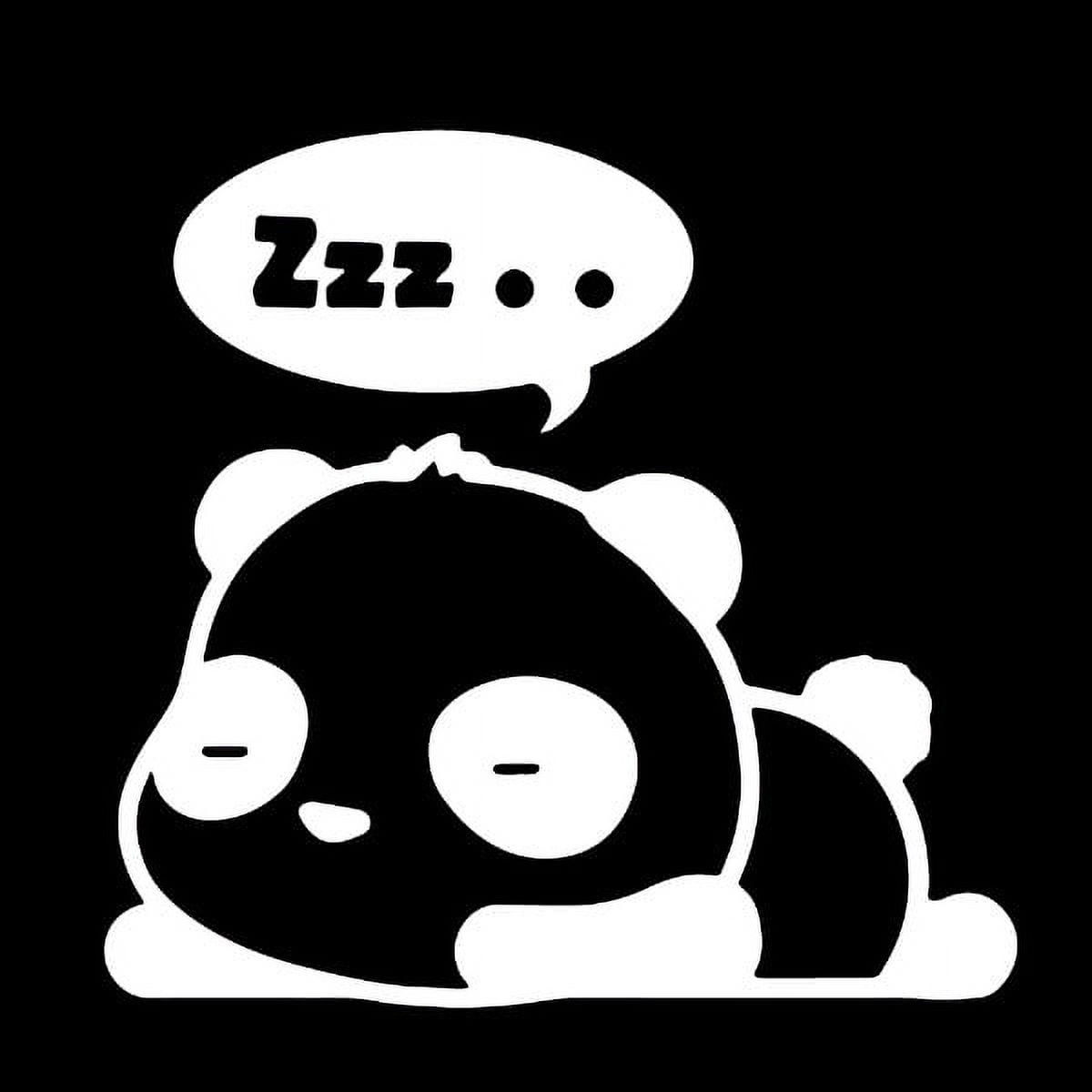 Cute Panda Zzz Sleeping Bubble Cartoon Vinyl Decal Sticker 5" x 4.8 ...