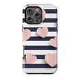 Cute Paper Cut Style Hearts Seamless Pattern iPhone Case 17 16 15 14 13 ...