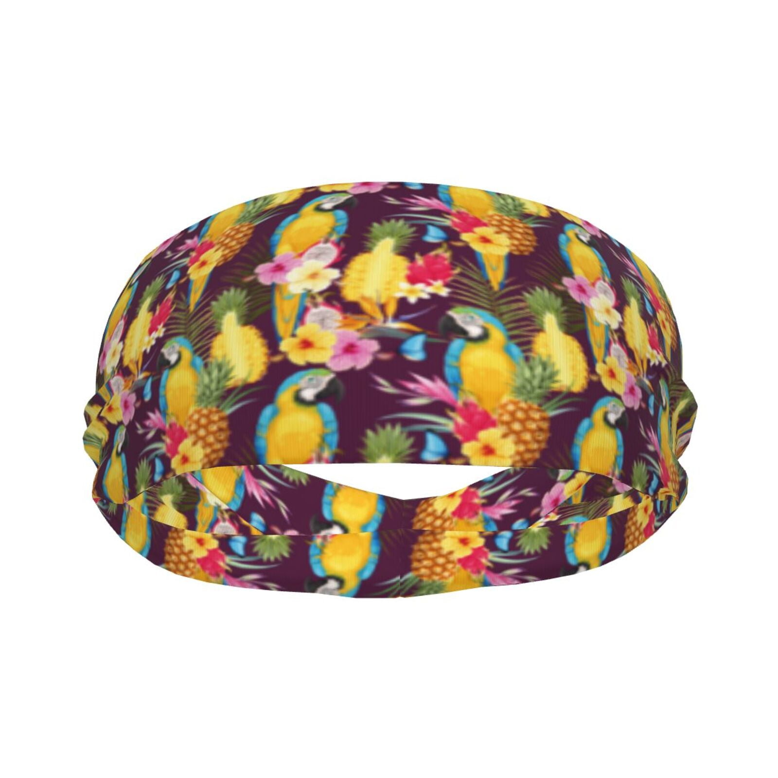 Cute Parrot Pitaya Flower Butterfly Sports Headbands for Men/Women ...