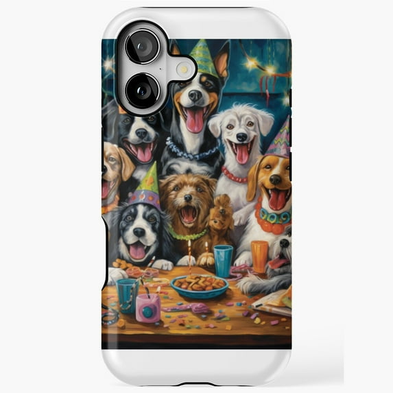 Cute Party Dogs Essential Design Phone Case 17 16 15 14 13 12 11 Pro ...