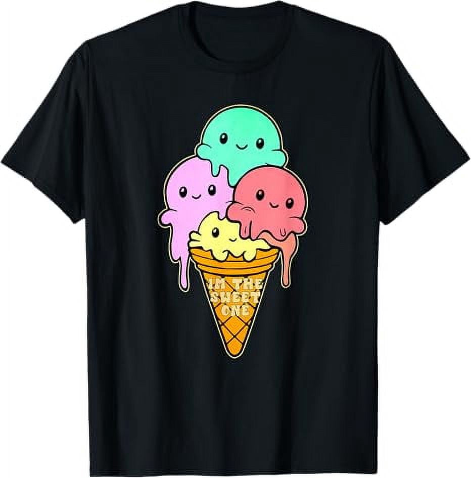 Cute Pastel Hues Im The Sweet One Kawaii Ice Cream Design T-Shirt ...