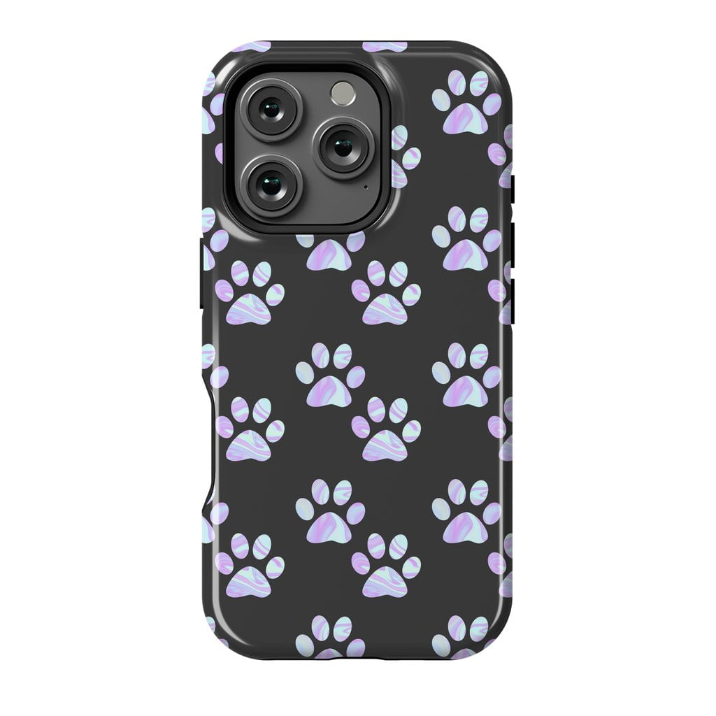 Cute Pastel Paw Cartoon Animal Print Phone Case for 16/15/14/13/12/11 ...