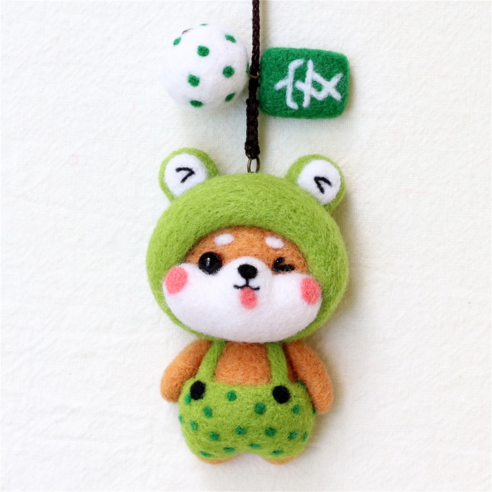 Cute Pattern DIY Poke Wool Felts Production Package for Home Lightning ...