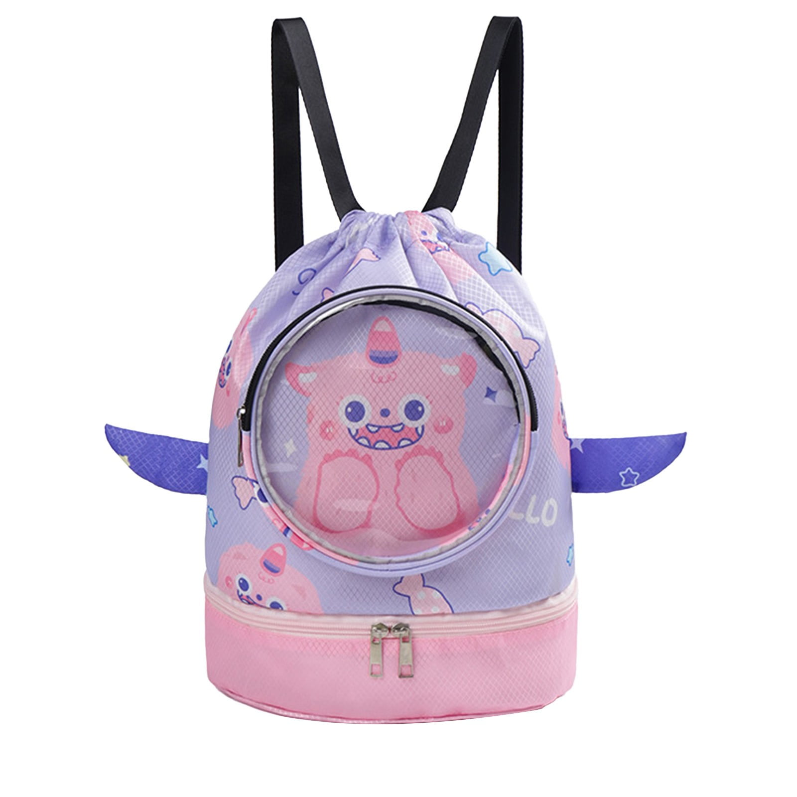 Cute Pattern Dry Wet Separation Storage Bag Swimmers Pool Gear ...