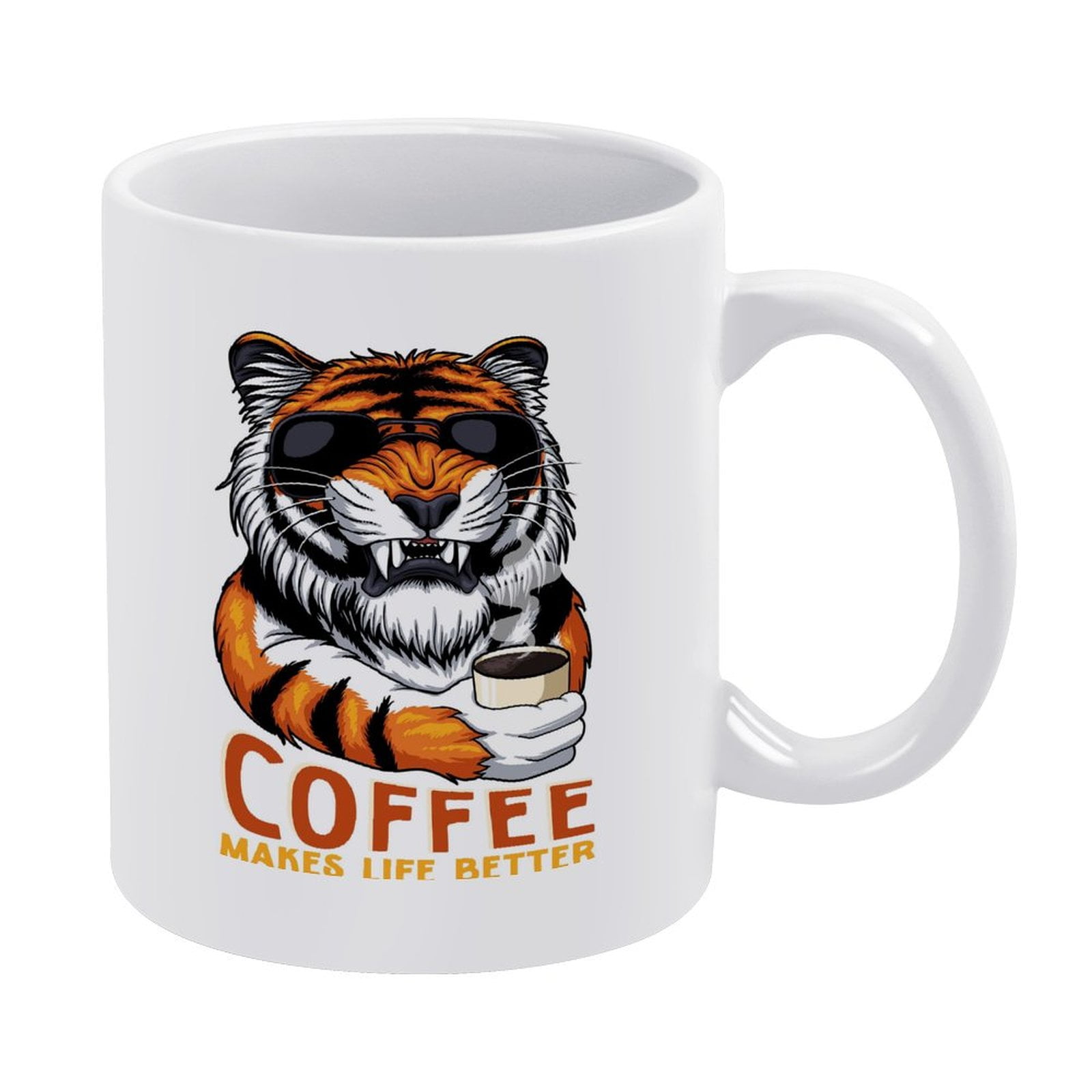 Cute Patterned Mug, Coffee Cup, White Coffee Cup, Water Cup, Ceramic ...