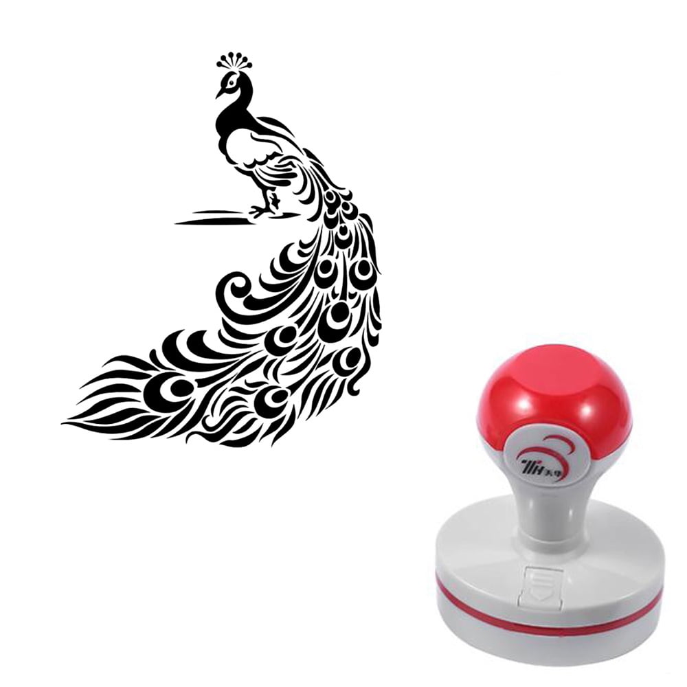 Cute Peacock Animal Self-Inking Photosensitive Planner Scrapbooking ...