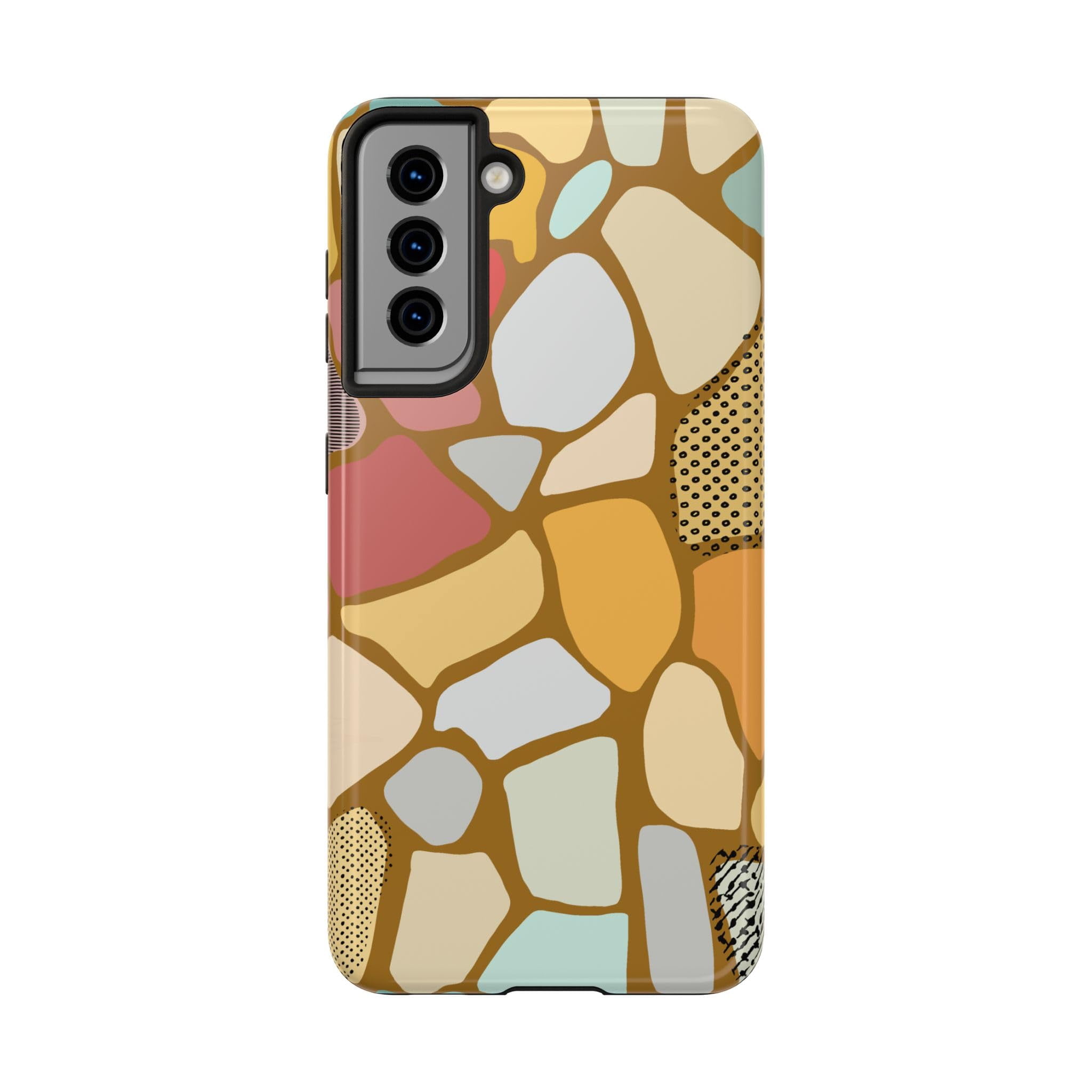 Cute Pebble painting colorful Tough Phone Cases- Dual layer protection ...