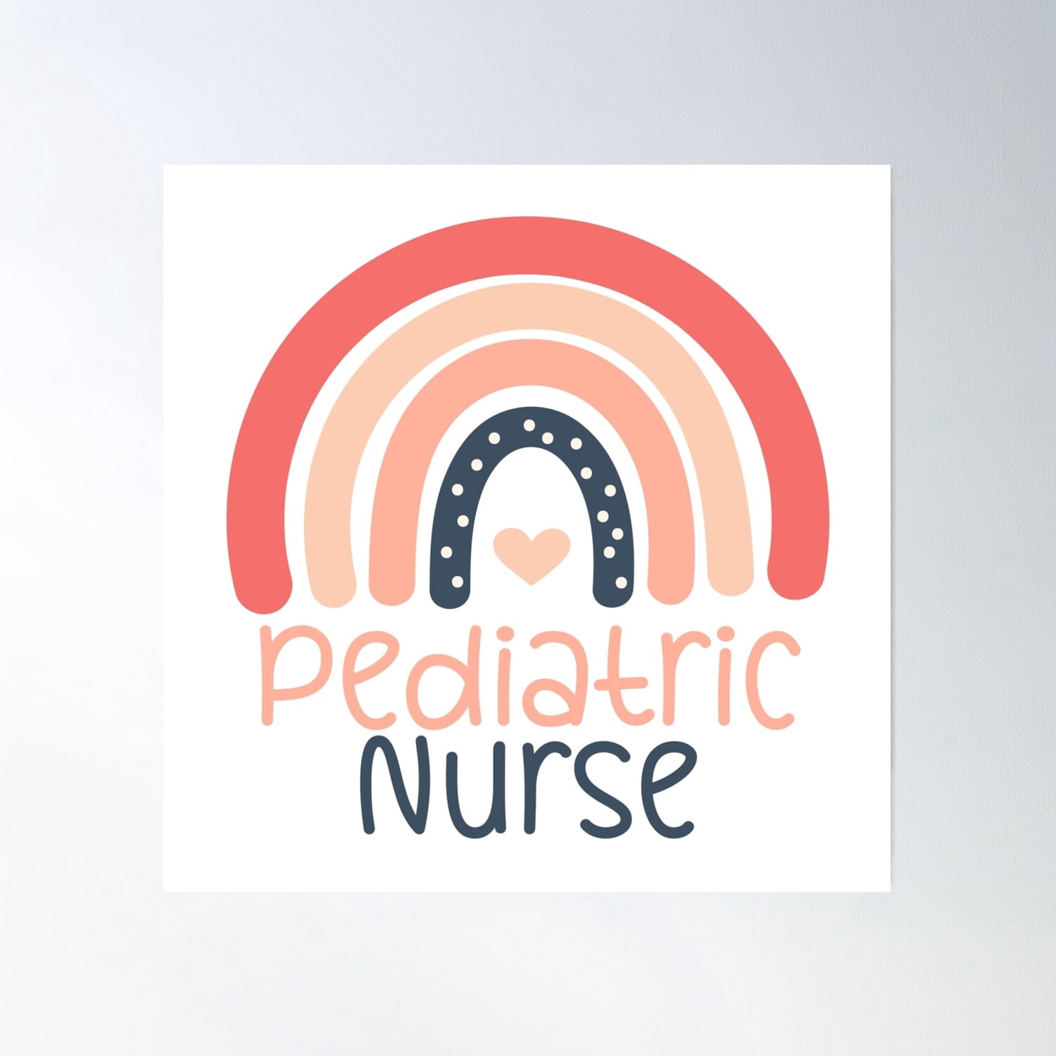 Cute Pediatric Nurse Boho Rainbow | Childrens Nurse | Pediatric Er ...