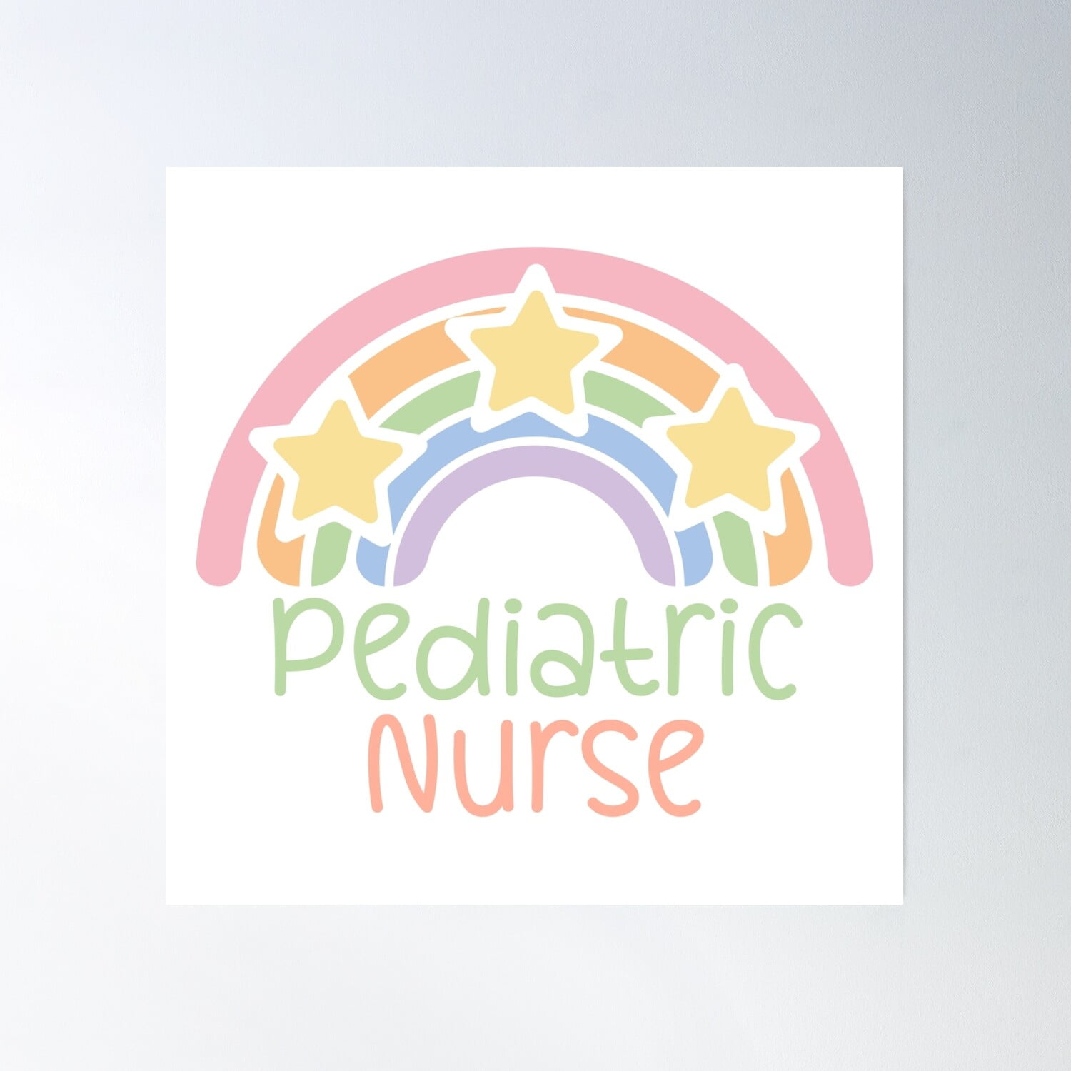 Cute Pediatric Nurse Boho Rainbow | Childrens Nurse | Pediatric Er ...