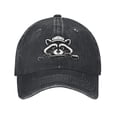 Cute Peeking Raccoon Baseball Cap Adjustable Casual Denim Raccoons Hat ...