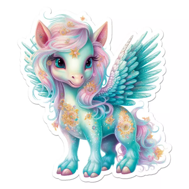 Cute Pegasus Sticker Phone Decal Water Bottle Stickers Car Decals ...