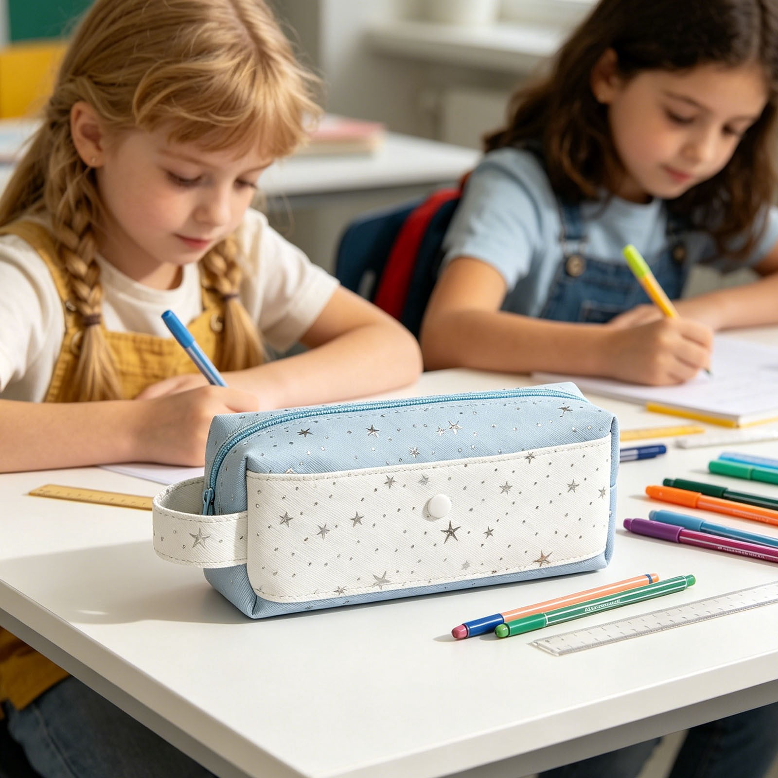 Cute Pencil Case | Large Capacity Portable Handheld Pencil Pouch, Multi ...