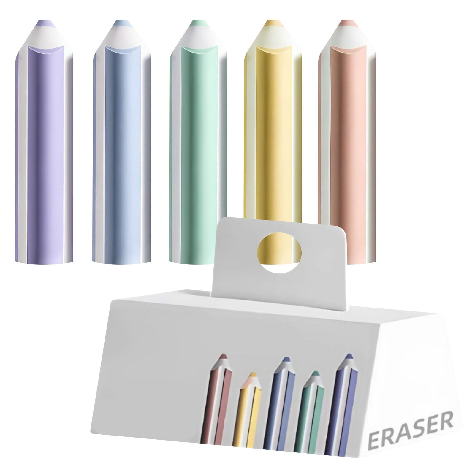 Cute Pencil Shaped Erasers, Novelty Eraser Set For Daily Use, Fun ...