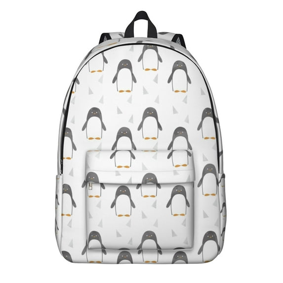 Cute Penguin Backpack – Cartoon Emperor Penguin Pattern Bookbag with ...