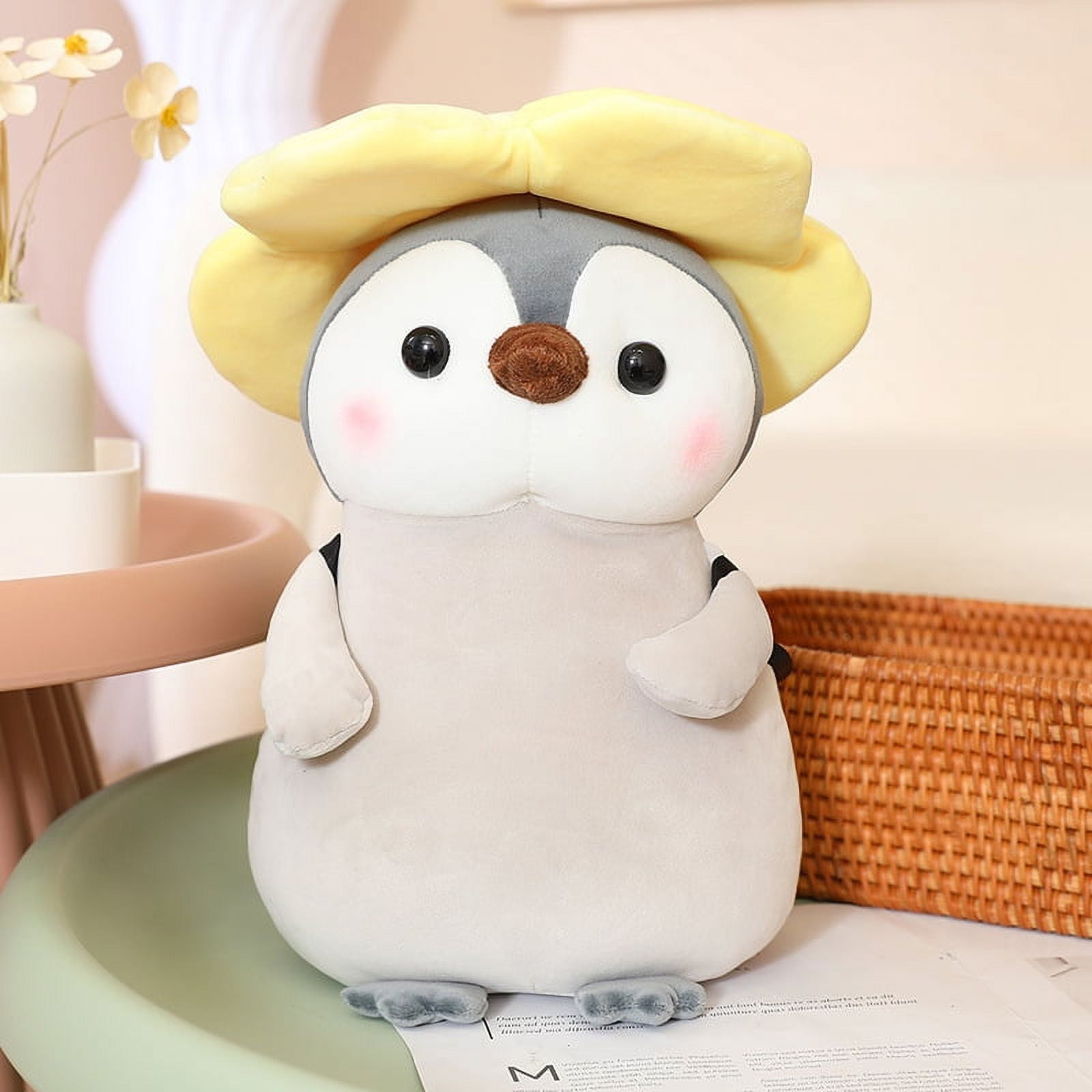 Cute Penguin Bow Custom Stuffed Animal Plush Doll Kawaii Soft Penguin ...