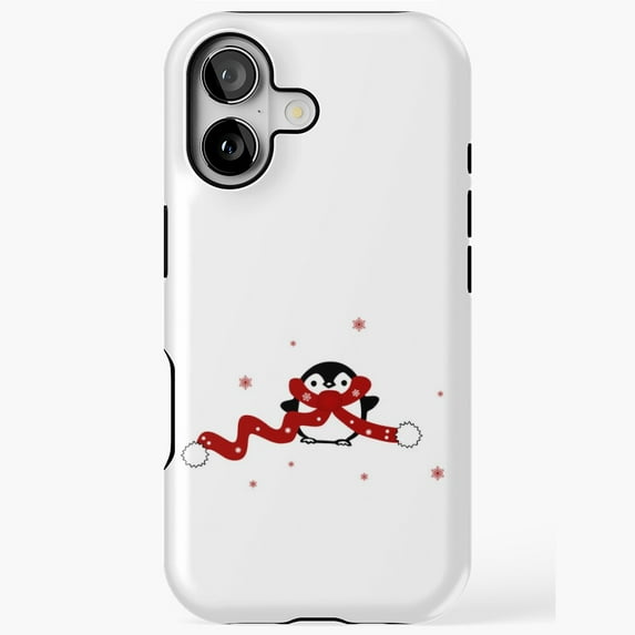 Cute Penguin Christmas Fashion Style Phone Case 17 16 15 14 13 12 11 ...