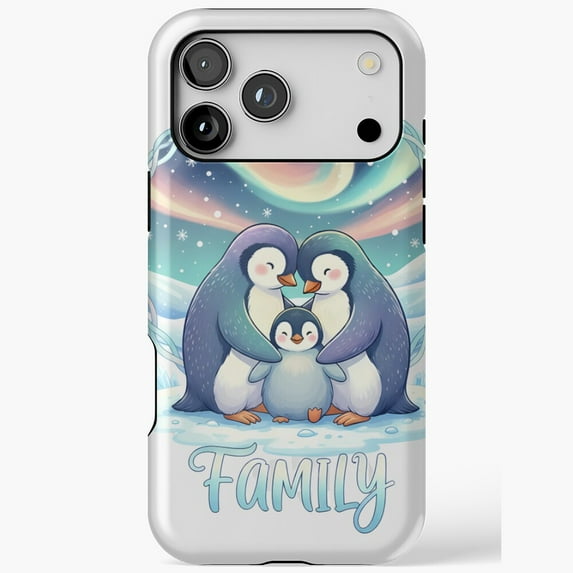 Cute Penguin Family Winter Case Compatible with iPhone 11-17 Pro Max ...