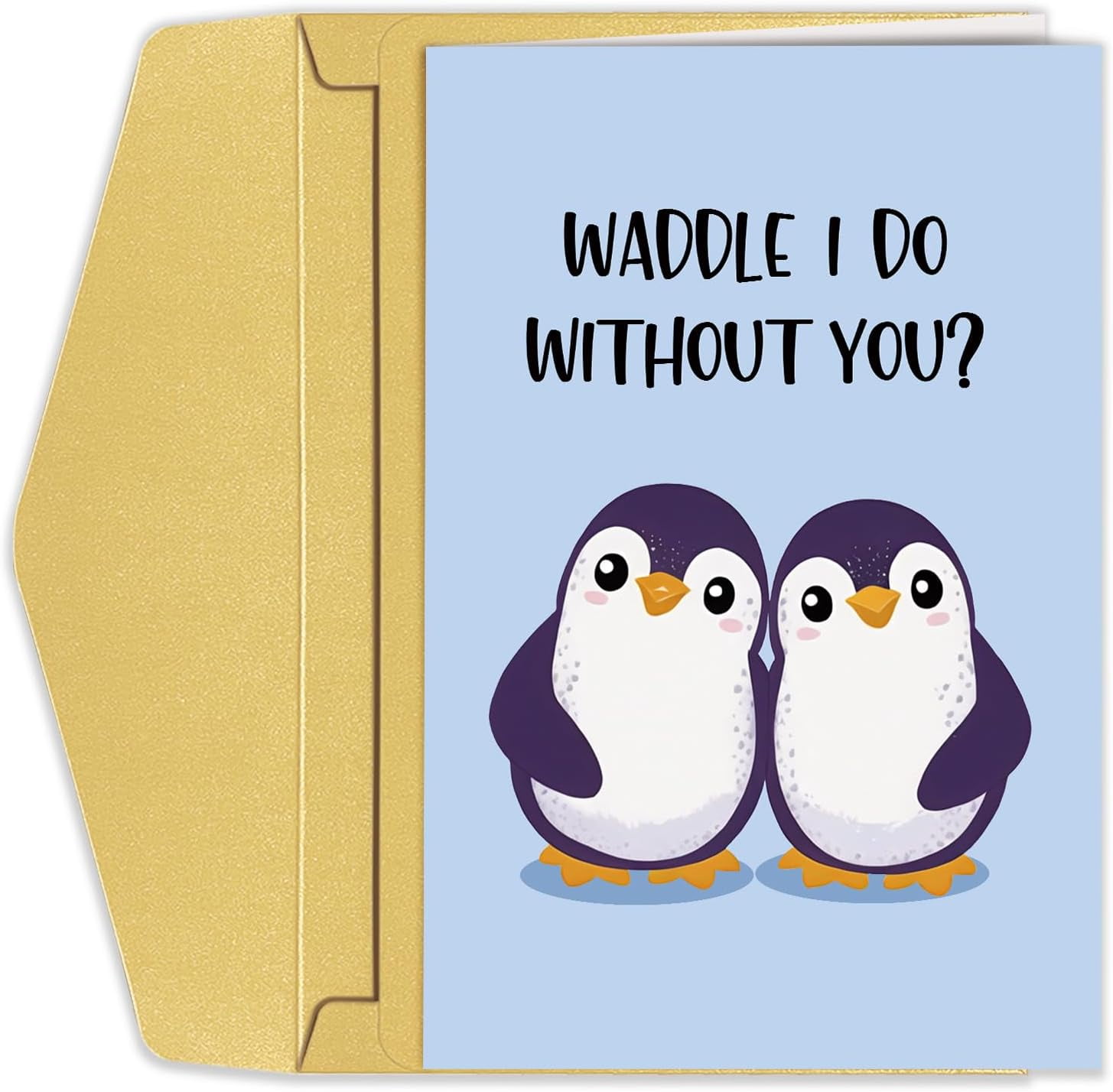 Cute Penguin Farewell Card for Him Her, Humorous Going Away Card for ...