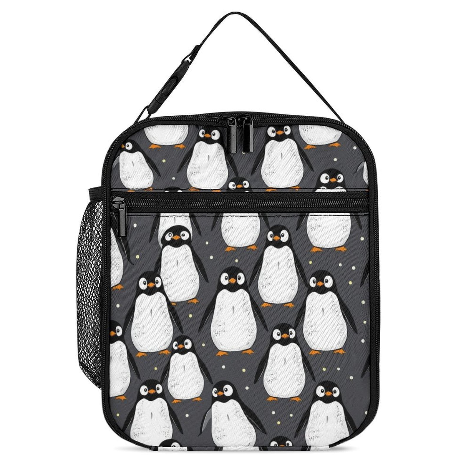 Cute Penguin Lunch Box for Women Portable Lunch Bag Reusable Cooler Lunchbox for Work Picnic ...