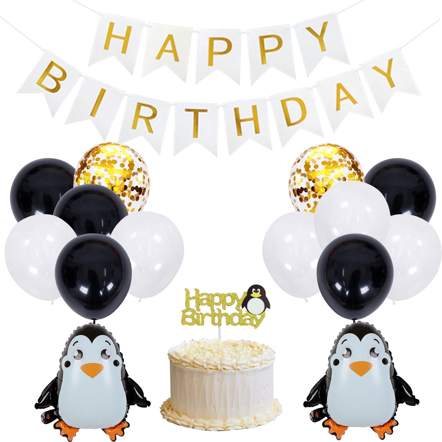 Cute Penguin Happy Birthday
