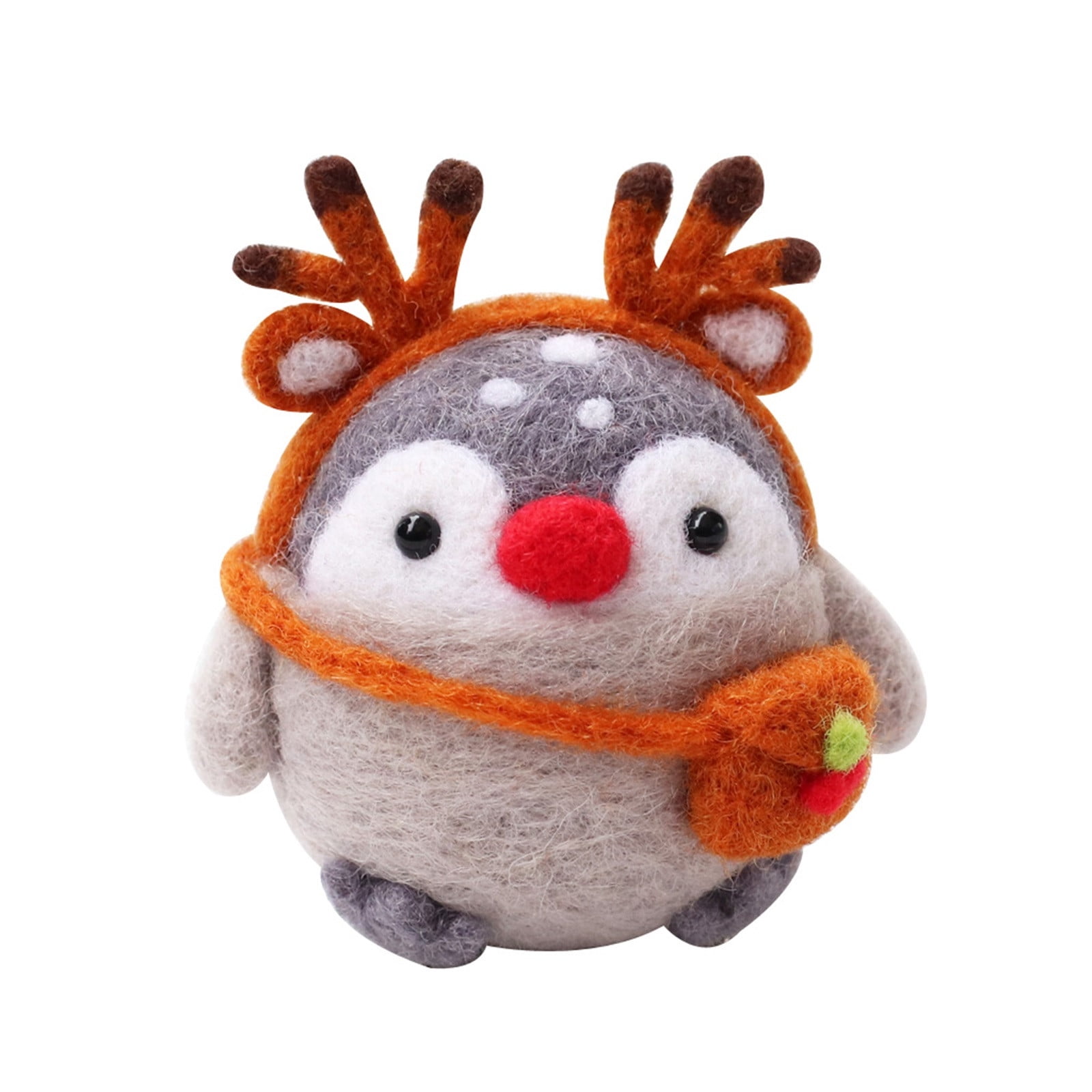 Cute Penguin Pattern Handmade DIY Wool Material Production Package ...