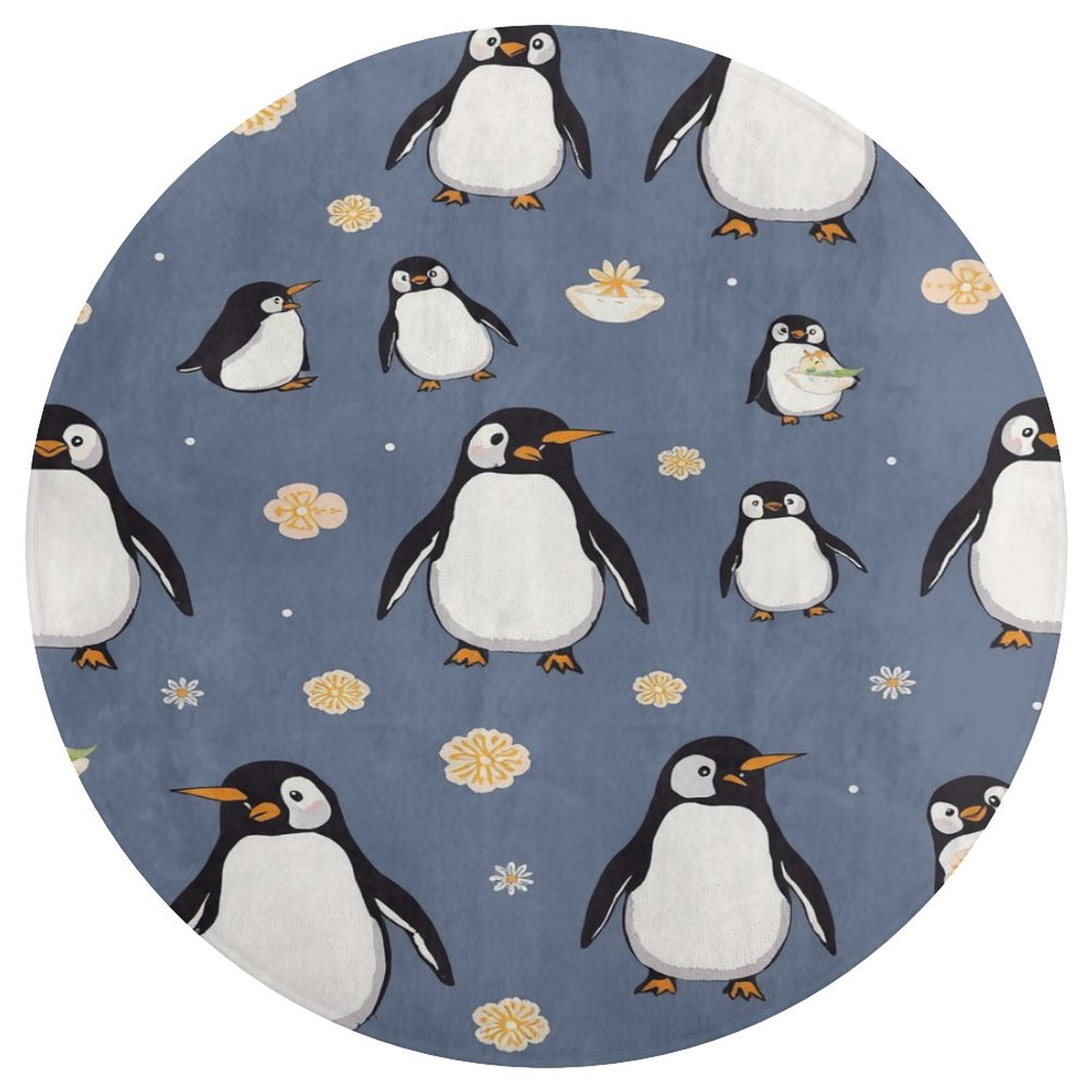 Cute Penguin Round Carpet Living Room Carpet Modern And Stylish Living ...