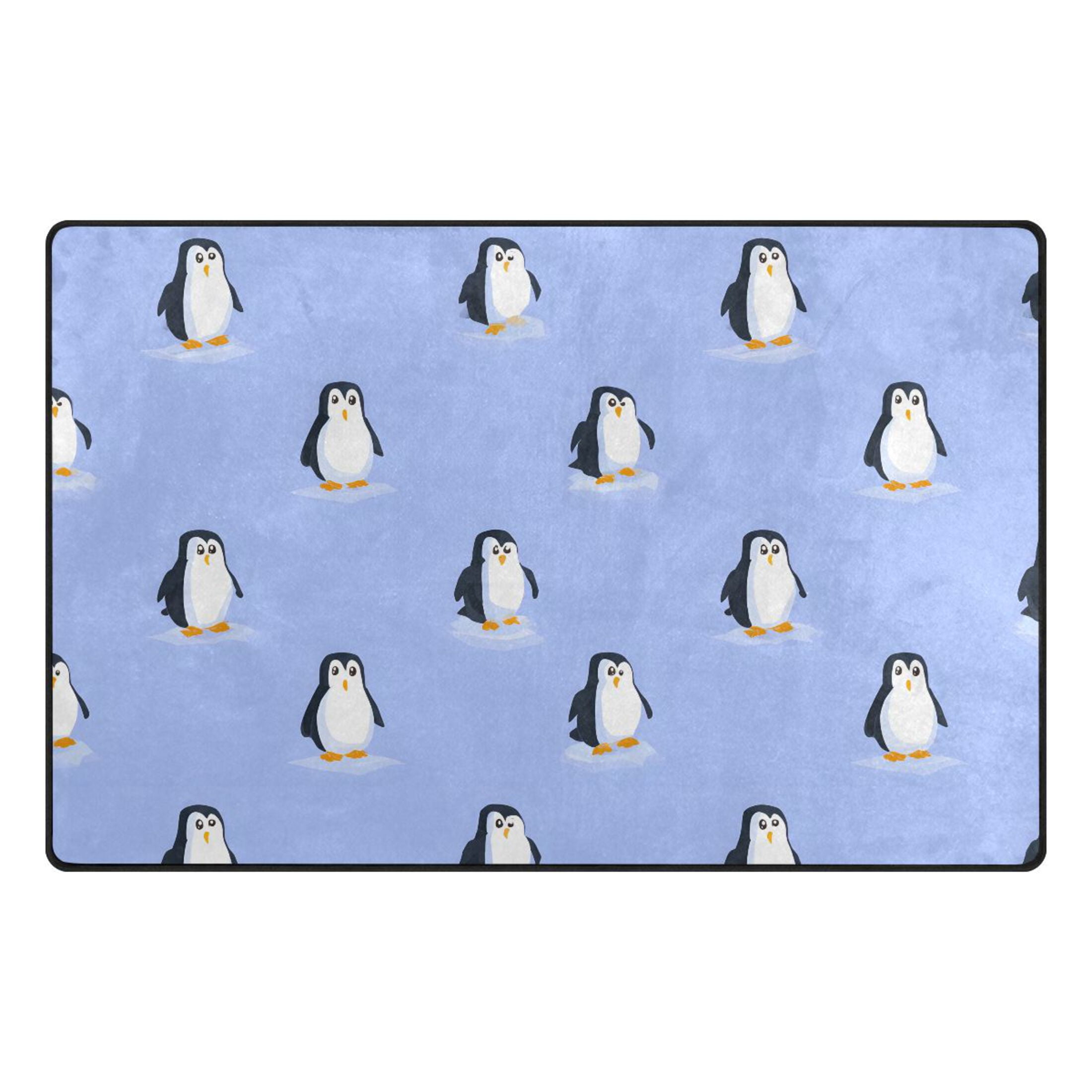 Cute Penguins Memory Foam Area Rug 31"x20" Non Slip, Absorbent, Fade ...