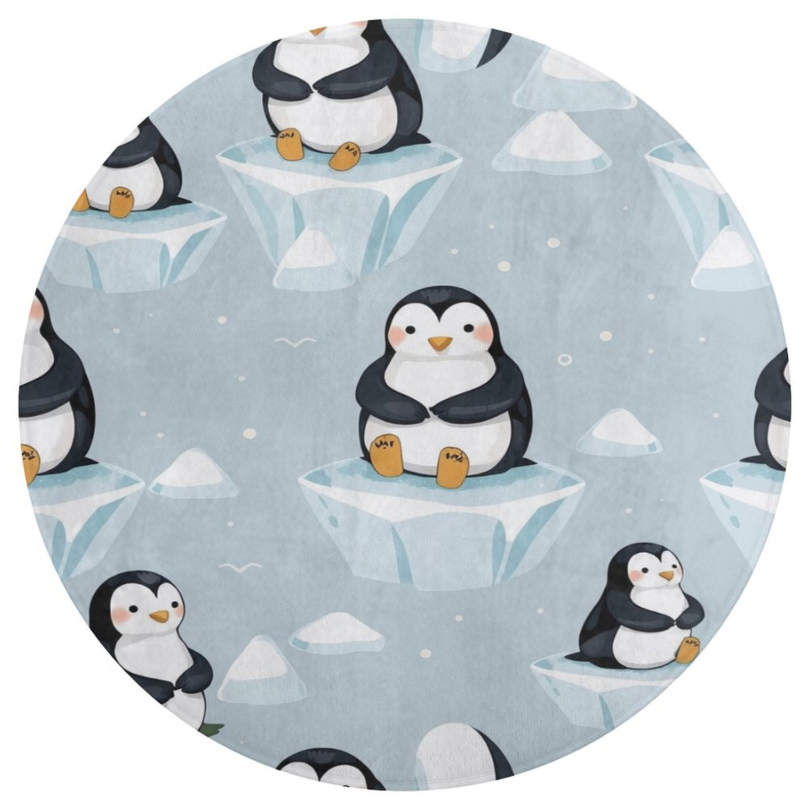 Cute Penguins Pattern Rugs for Bedroom Large Area Living Room ...