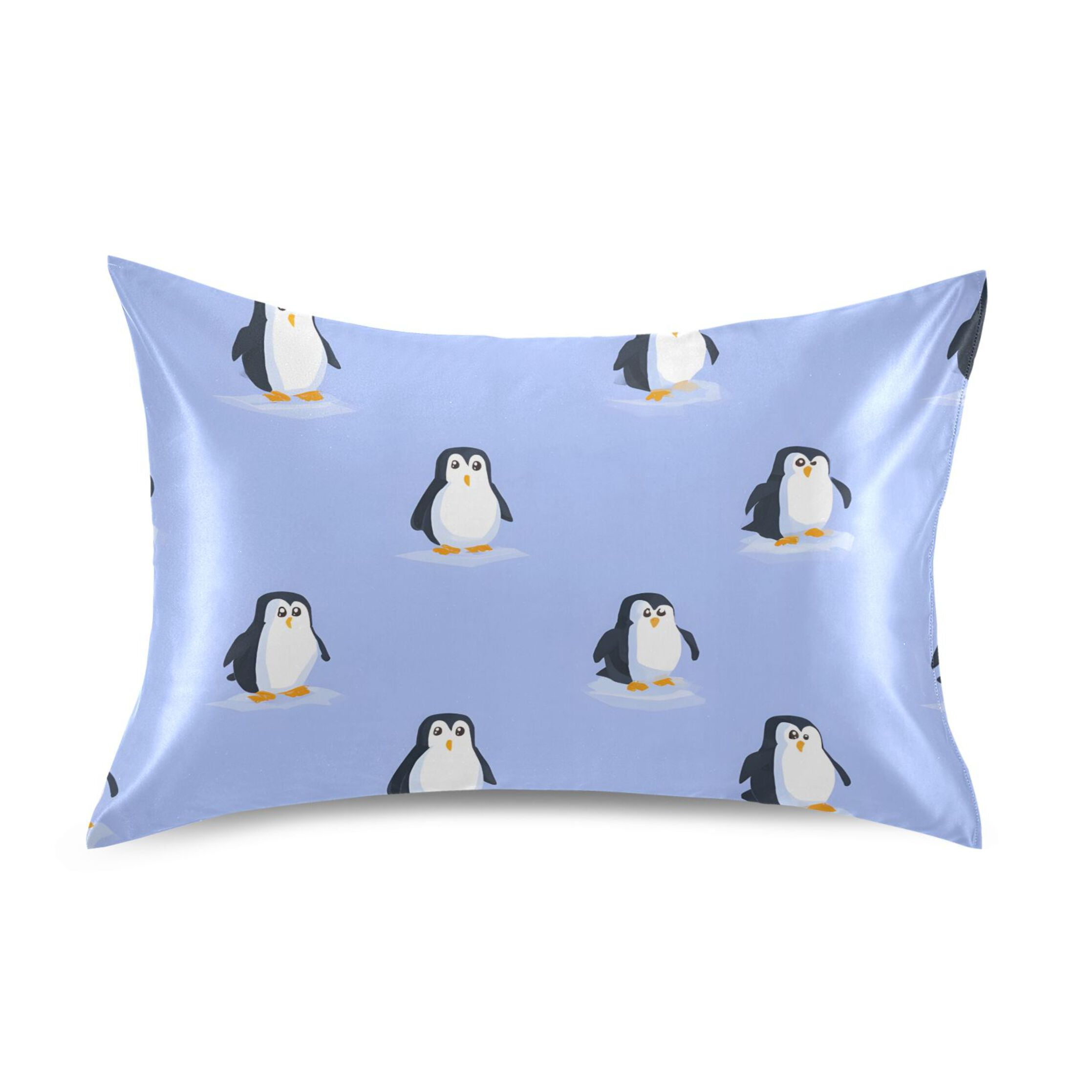 Cute Penguins Pillowcase Standard Size Luxury Silky Soft Wrinkle ...