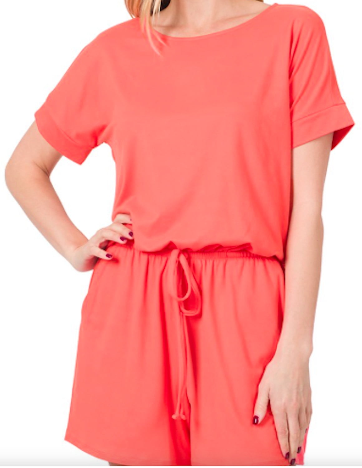 Cute Perfect Fit Plus Size Short Sleeve Round Neck Stretchy Elastic ...