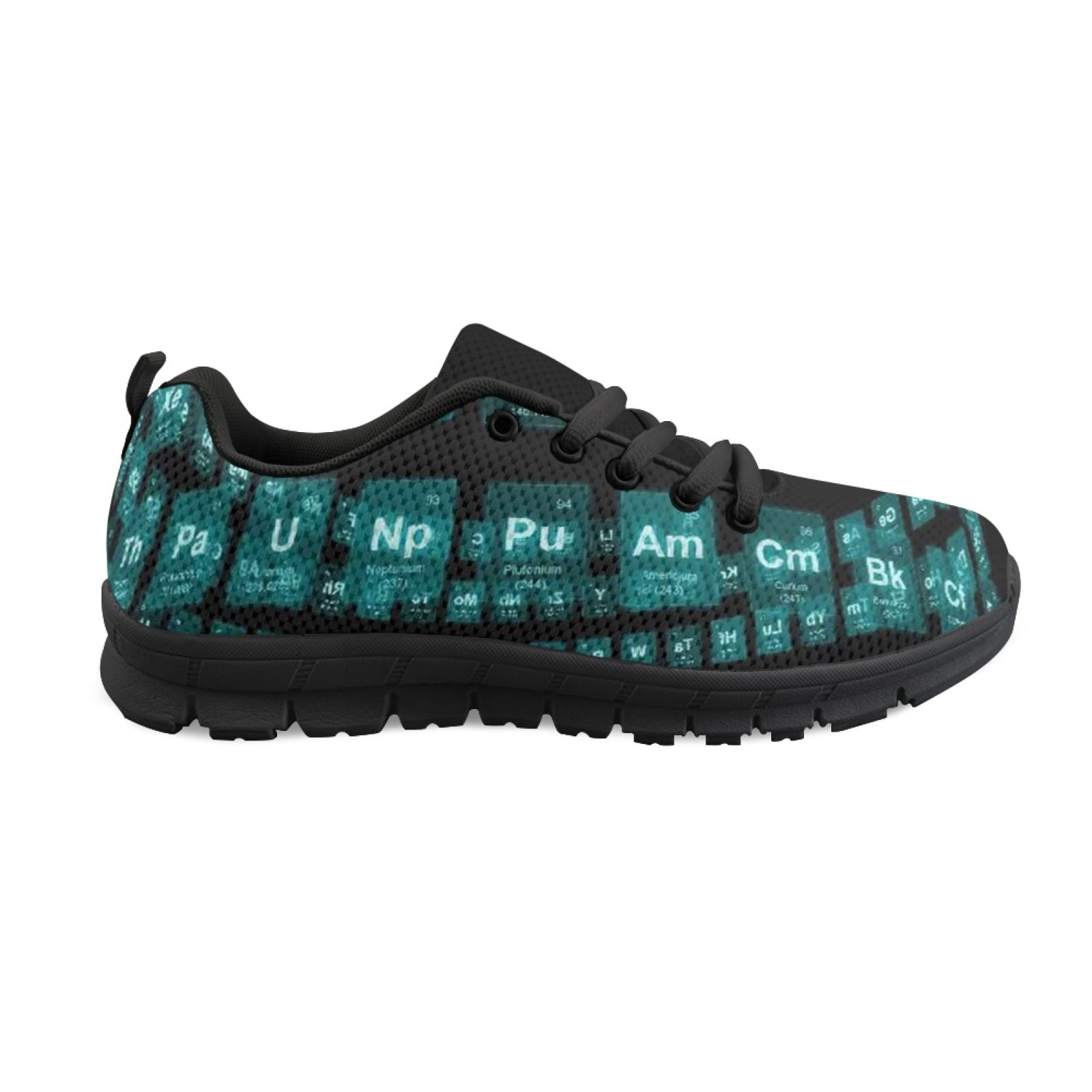 Cute Periodic Table Print Mesh Sneakers Shoes for Women Sport Running ...