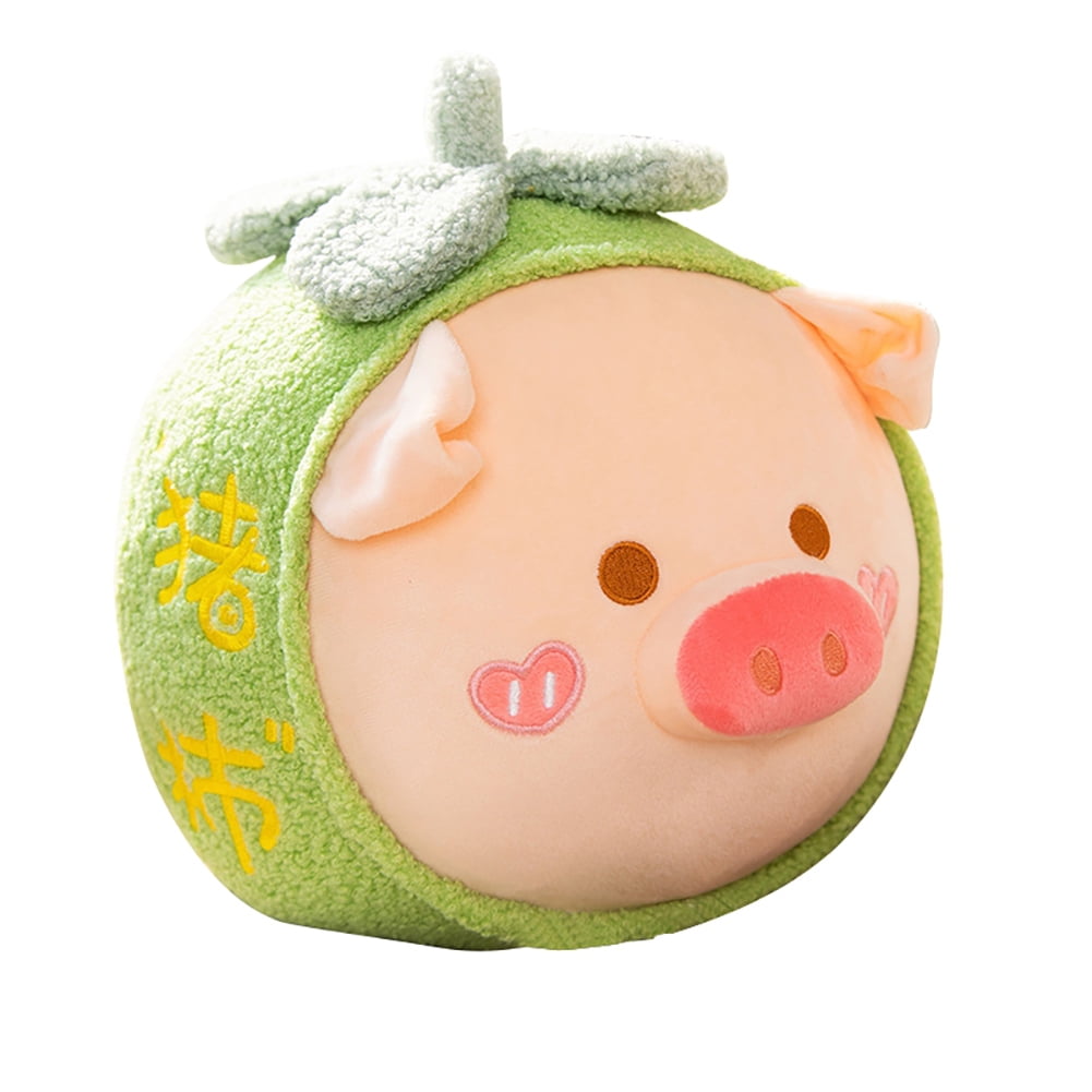 Cute Persimmon Pig Doll Plush Cushions Piggy Plush Stuffed Toy for ...