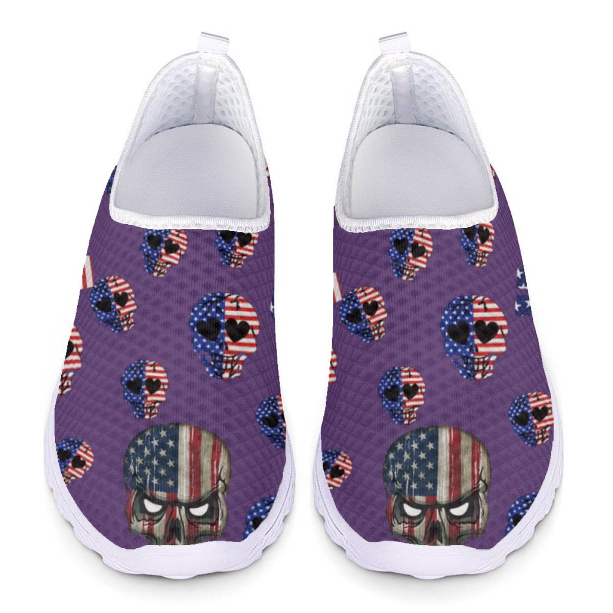 Cute Personalized American Flag Printing Mesh Breathable Stretch ...