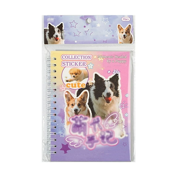 Cute Pet Sticker Book 30 Sheets 800 Pcs Stickers per Style Cat & Dog ...
