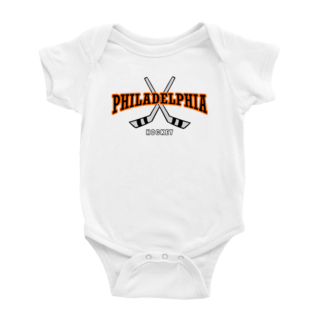 Cute Philadelphia Baby Romper Hockey Fan Baby Jersey Clothes (White, 0 ...