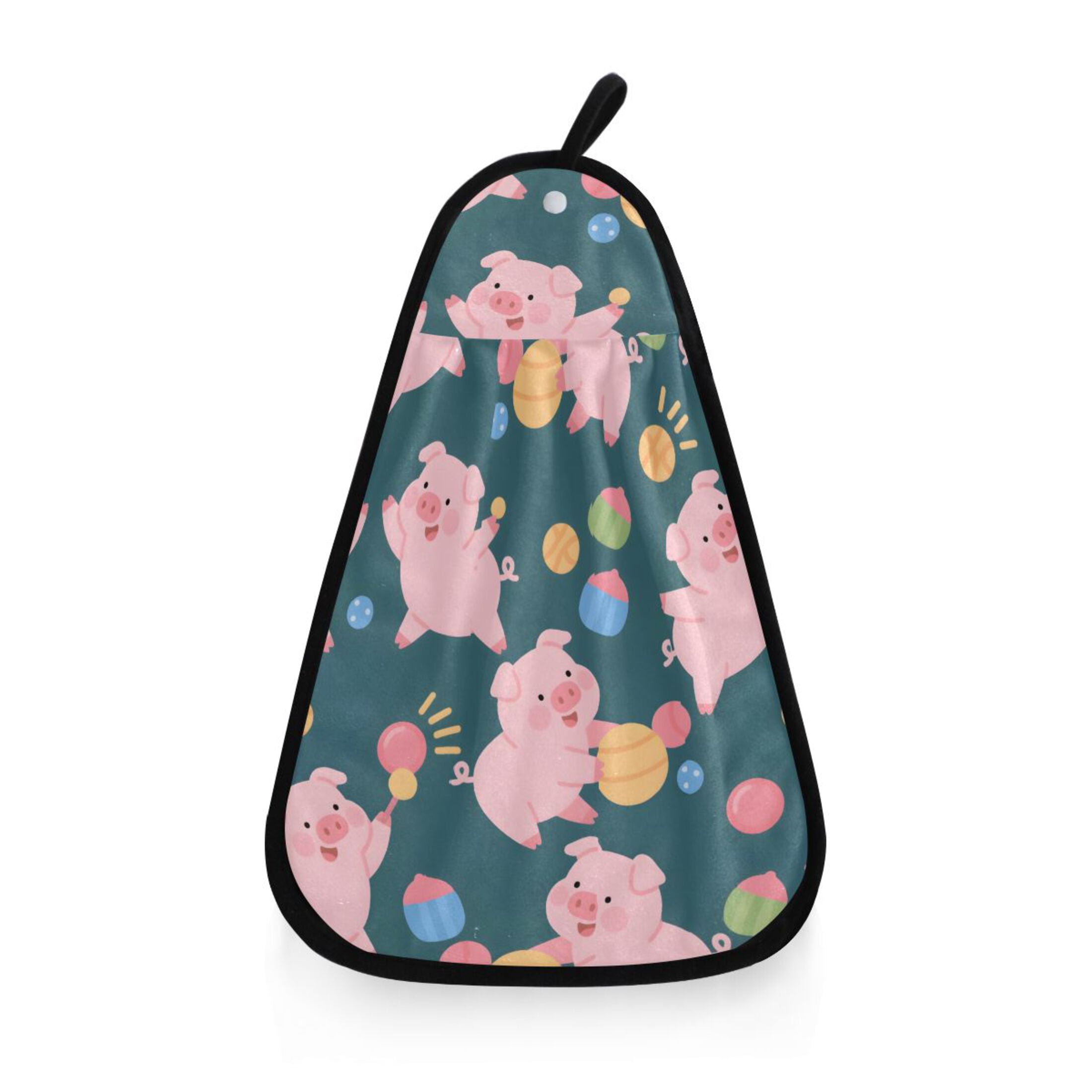 Cute Pig Pattern Hand Towel Quick Drying Home Storage Kitchen Towel ...