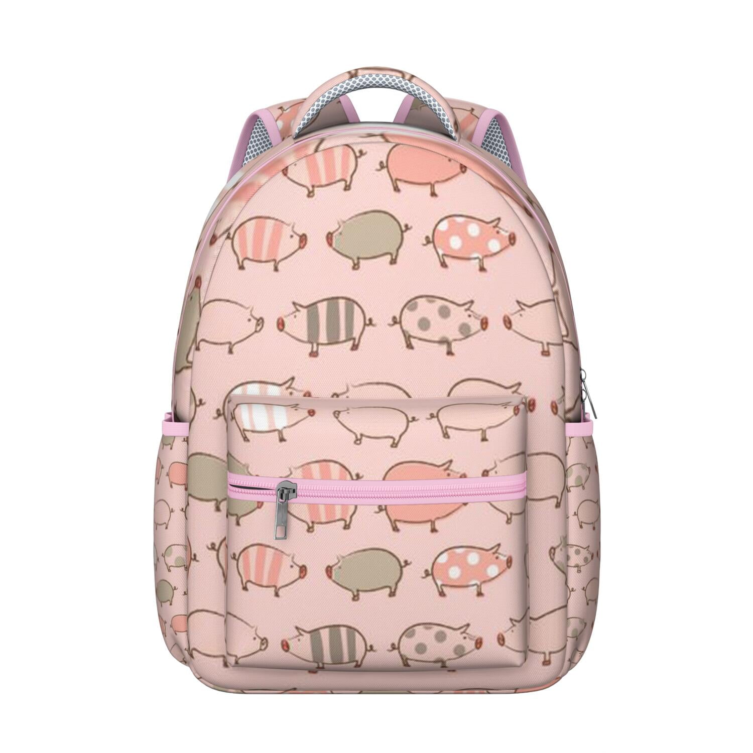 Cute Pig Print Lightweight Daypack - Waterproof & Durable with Multiple ...