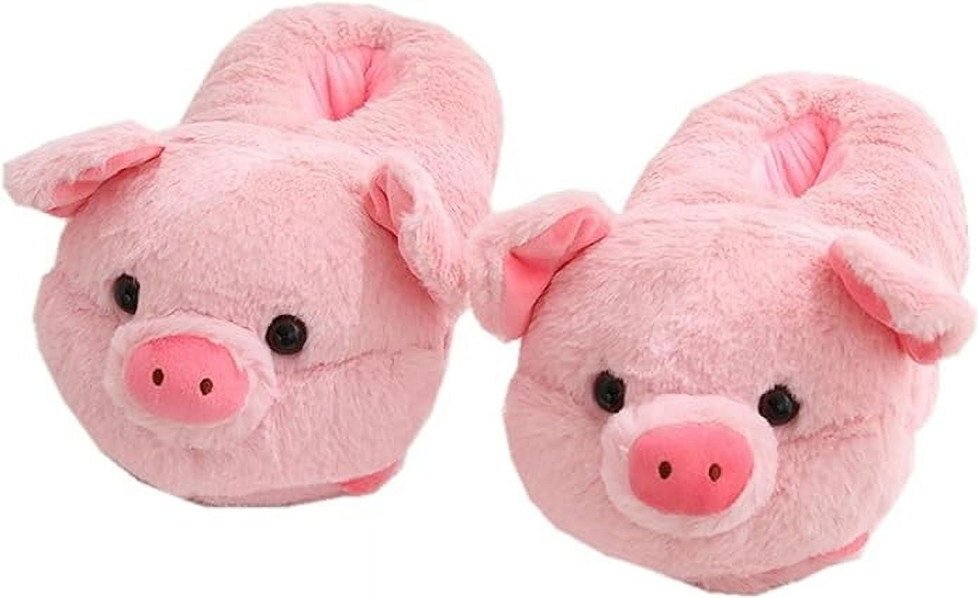 Cute Pig Slippers Cartoon Slippers Animal Slippers Warm Slippers Winter ...