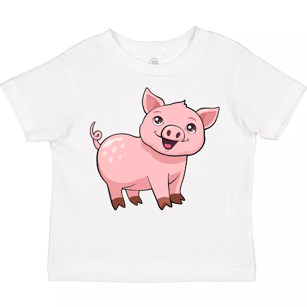 Cute Pig Toddler T-Shirt Animals Piggy Pigs Piggies Hearts Love Farm ...