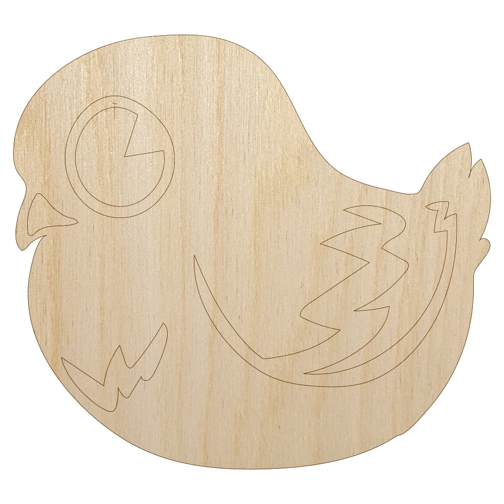 Cute Pigeon Bird Wood Shape Unfinished Piece Cutout Craft DIY Projects ...