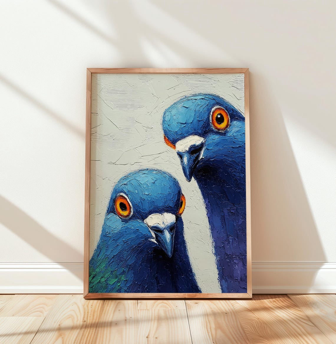 Cute Pigeon Poster, Modern Bird Wall Art, Unframed Paper Poster 8x10in ...