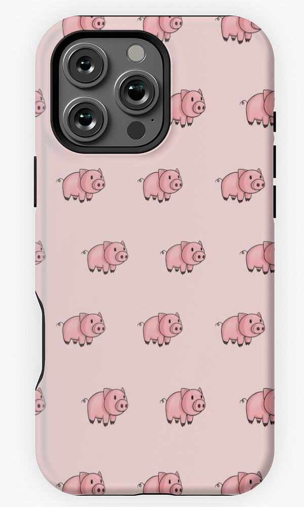 Cute Pigs Animal Illustration Phone Case Compatible with iPhone 11 to ...