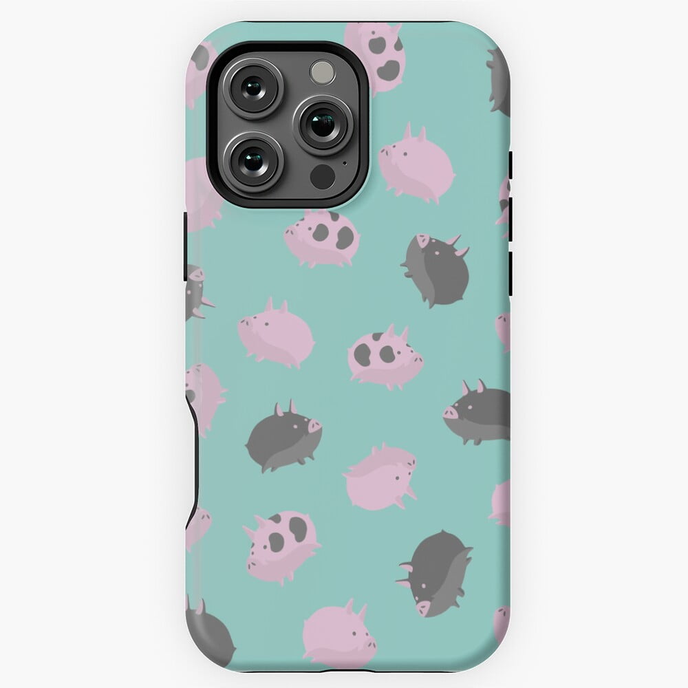 Cute Pigs Illustration Artwork Design iPhone Case 17 16 15 14 13 12 11 ...