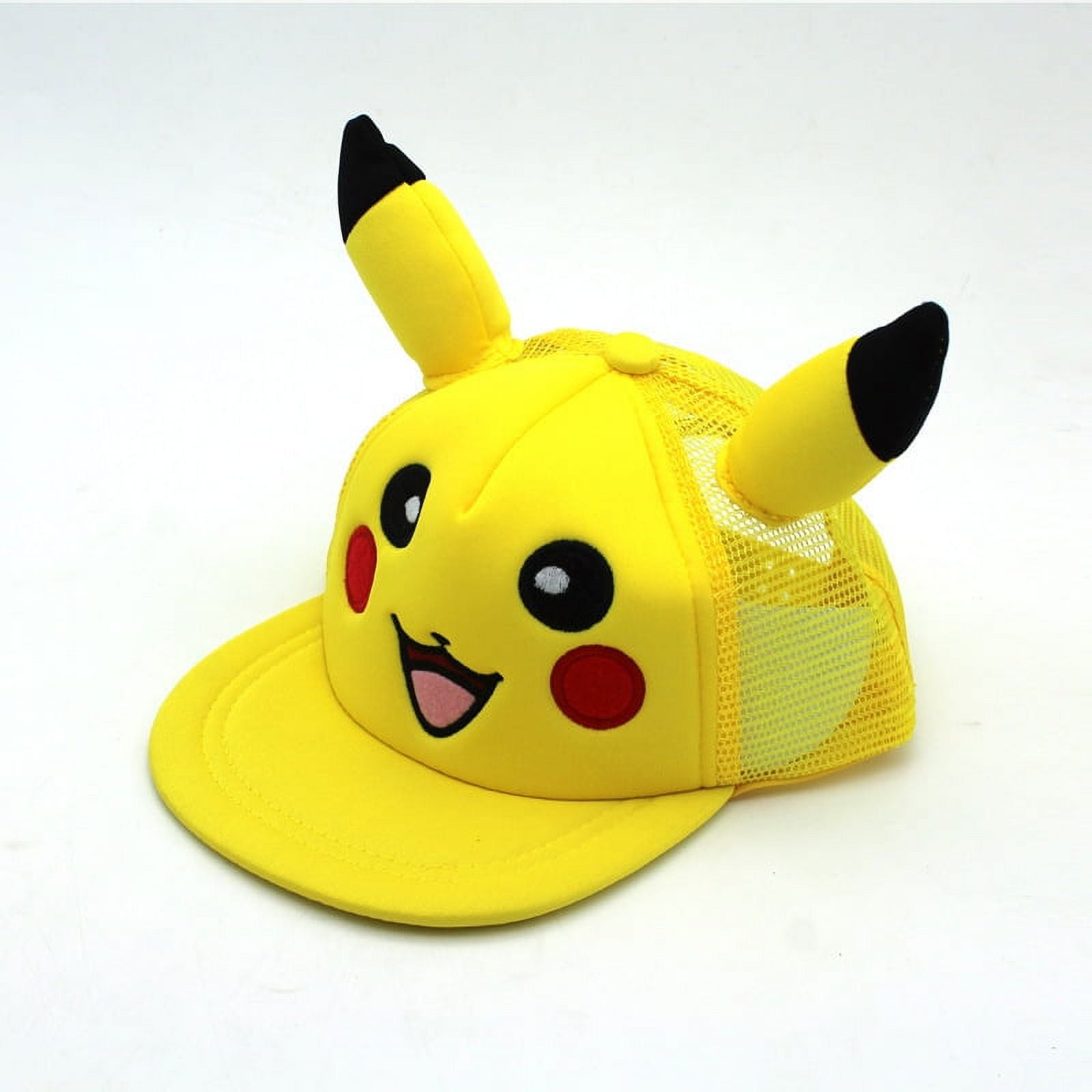 Pikachu Pokemon Hat with Ears - Unisex Adult & Children's Baseball Cap ...