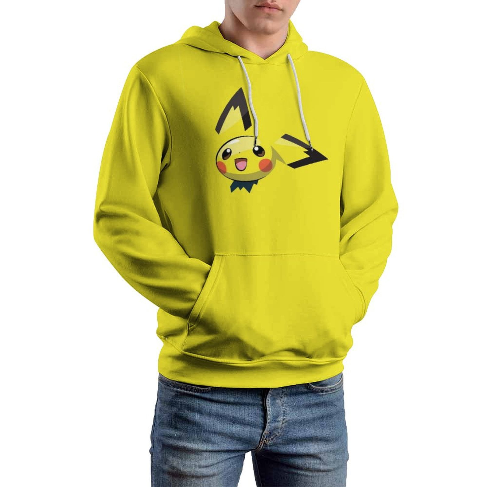 Cute Pikashu Unisex Hoodie 3D Printing Long Sleeve Pullover Hooded ...