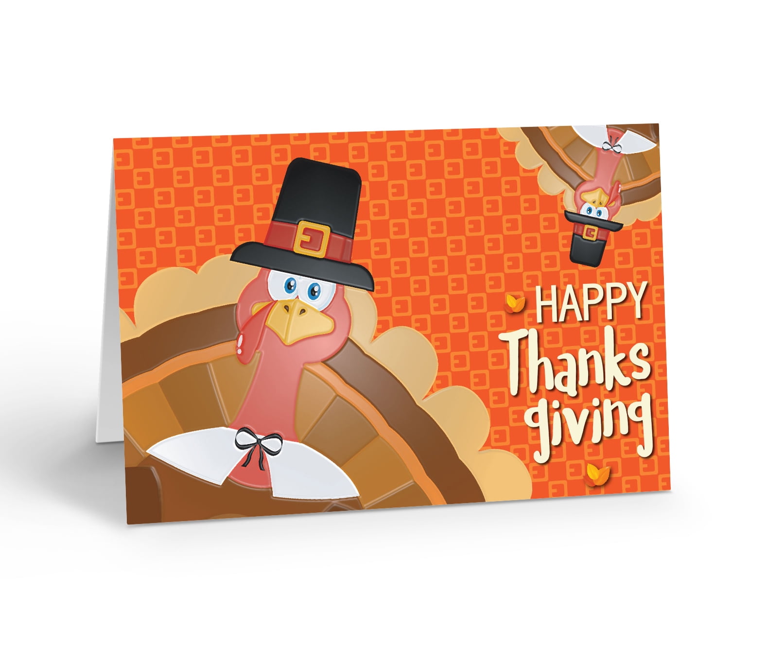 Cute Pilgrim Turkey Happy Thanksgiving Day Card - Family Greeting, 12 ...