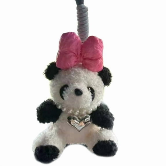 Cute Pilot Pandas Keychain Soft & Durable Bag Charm Fashionable Car Key ...
