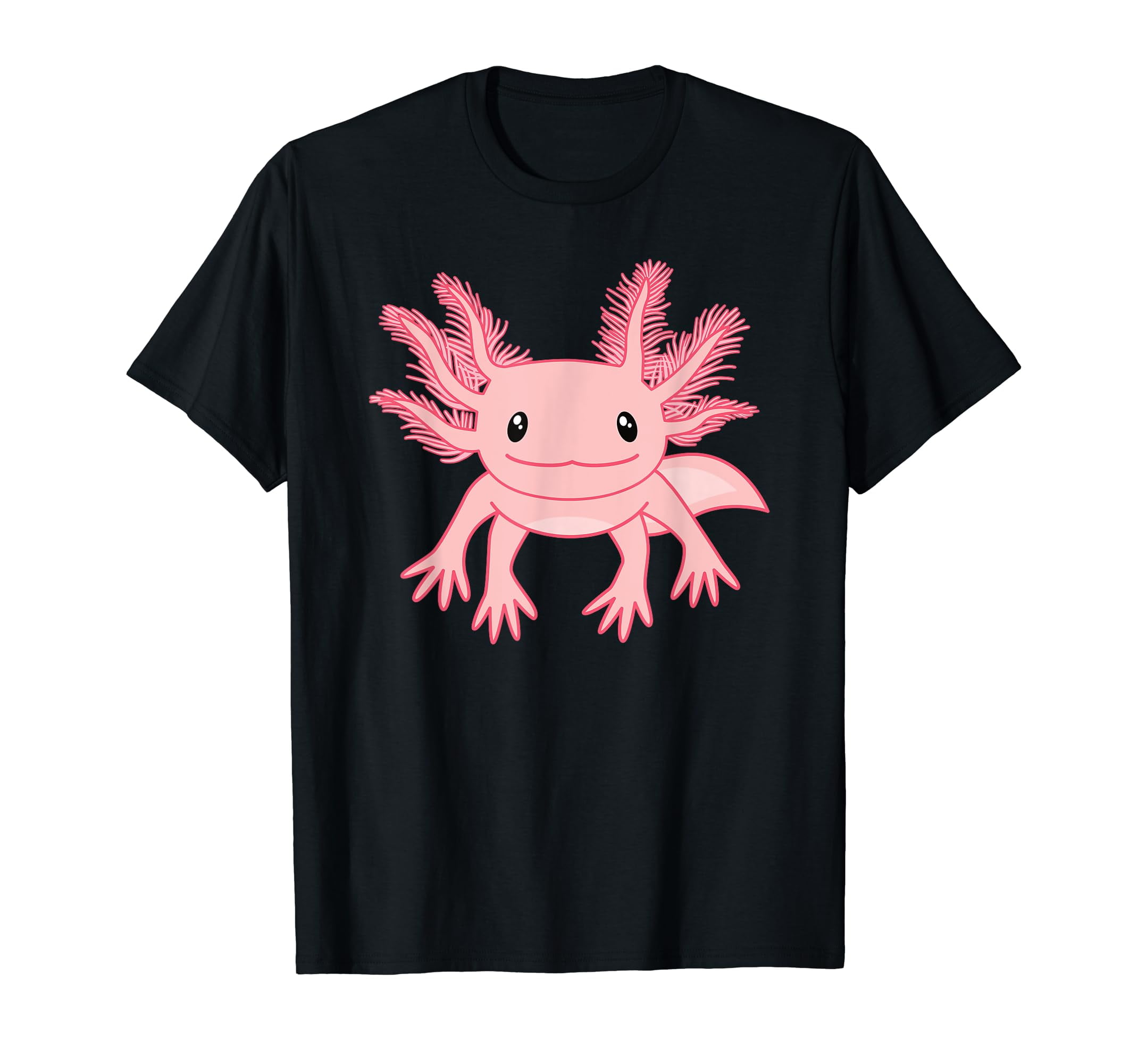 Cute Pink Axolotl Kawaii Axolotls T-Shirt - Walmart.com
