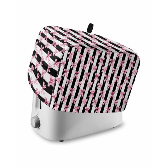 Cute Pink Bow Small Toaster Cover 2 Slice, Kitchen Appliance Covers ...
