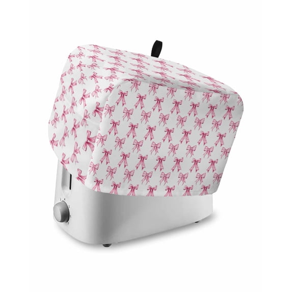 Cute Pink Bow Small Toaster Cover 2 Slice, Kitchen Appliance Covers ...